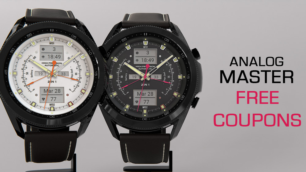 Coupon for "Analog Mastery WearOS